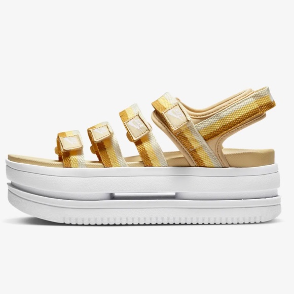 Nike | Shoes | Nike Icon Classic Platform Sandals Straps Strappy Bulky ...